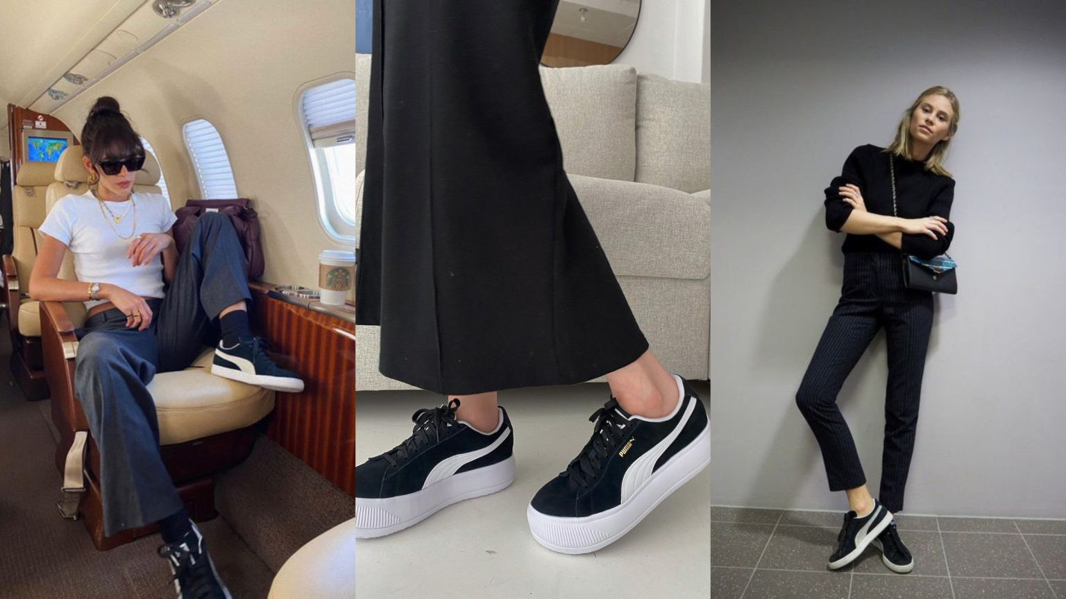 2024 Sneakers Trend: How To Style Back Puma Suede Classic XXI Trainers ...